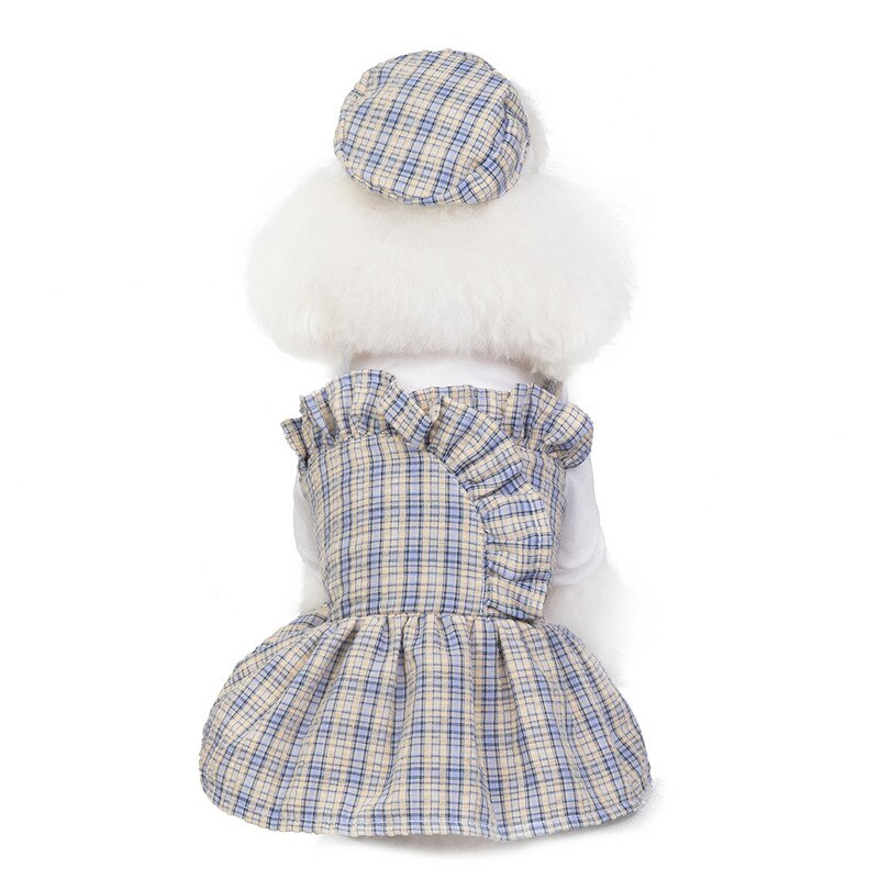 Plaid Dog Clothes Dress Super Dogs Clothing Pet Ou... – Grandado