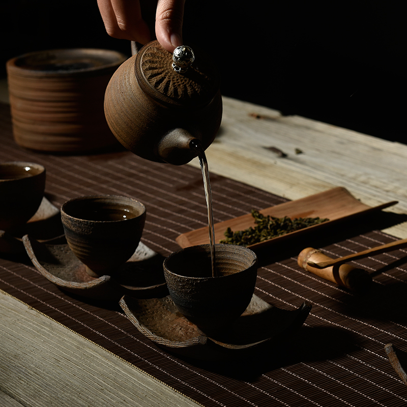 Zen Japanese Style Vintage Coarse Pottery Teacup H... – Grandado