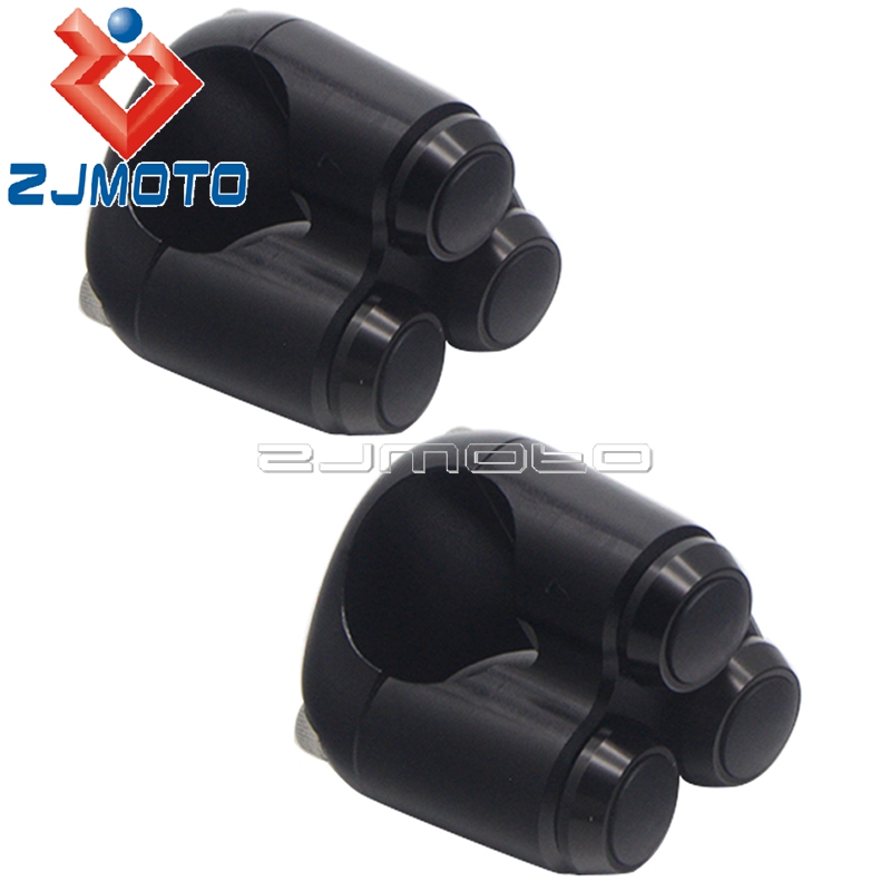 Chrome 2-3 Buttons 7/8" 1" Handlebar Mou... – Vicedeal
