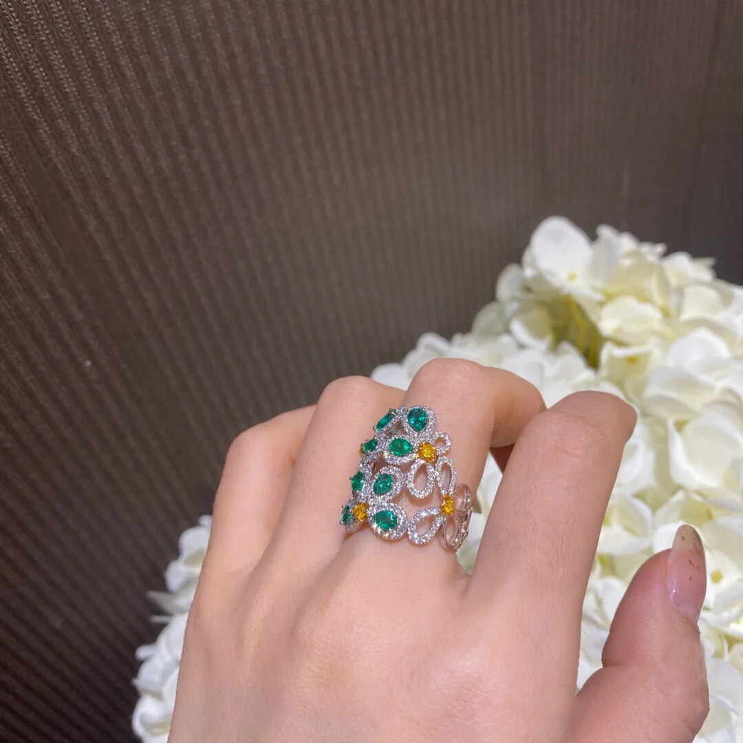 Classic Vintage Silver Color Rings for Women Shiny... – Grandado