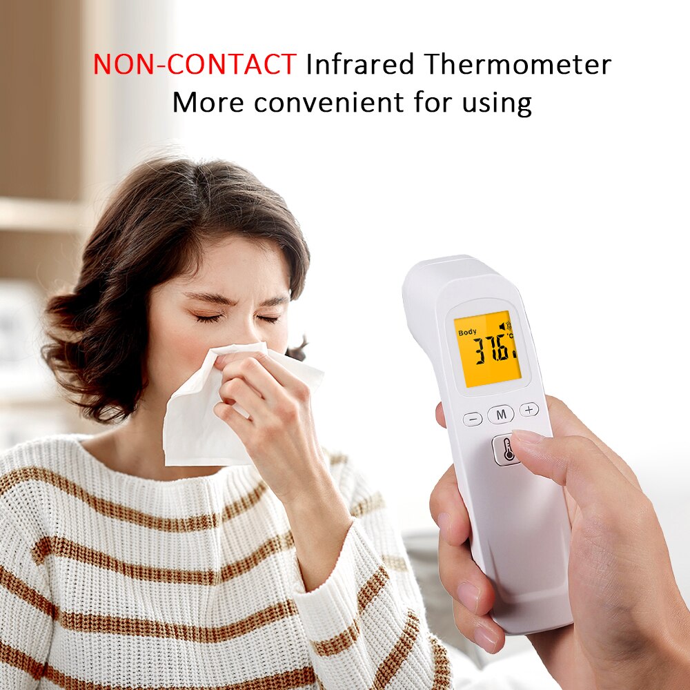 Baby Non-contact Infrared Thermometer 3-Color Back... – Grandado