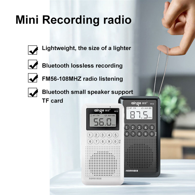 Mini FM Radio Portable Bluetooth 5.0 Speaker Stere... – Vicedeal