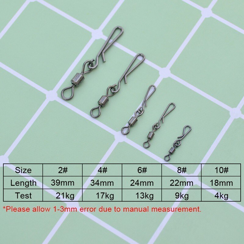 Wirbel mit Snap 20 teile/los Roll Wirbel mit Hänge... – Vicedeal