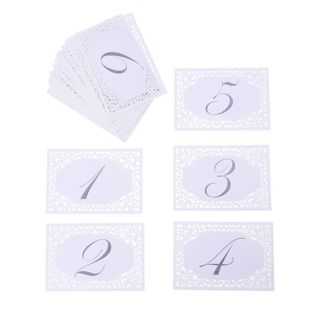 25 pcs 1to25 Table Paper Place Holder Seat Decorat... – Grandado