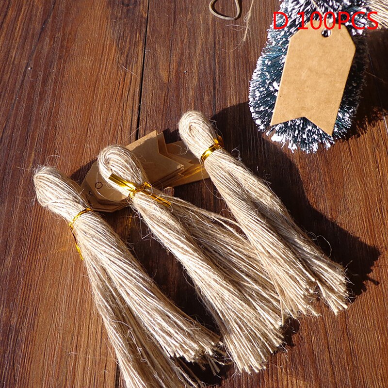 100pcs Packaging Tag Handmade Hang Tag Kraft Paper... – Grandado
