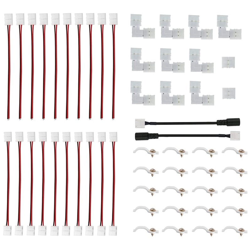 3528 2 Pin Led Strip Connector Kit-8Mm Led Connect... – Vicedeal