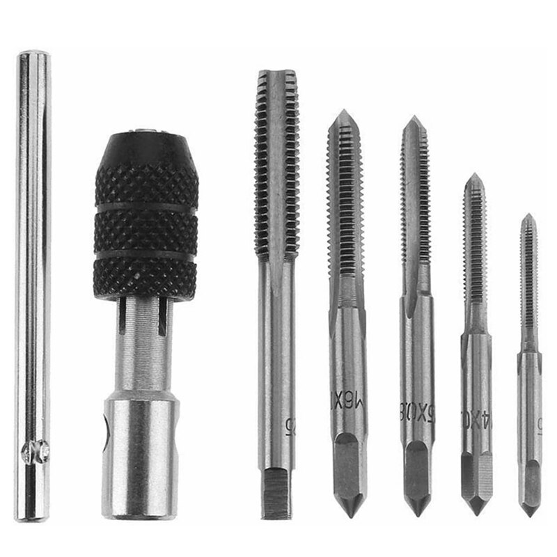 6pcs T Type Hand Screw Thread Taps Drill Kit Screw... – Vicedeal