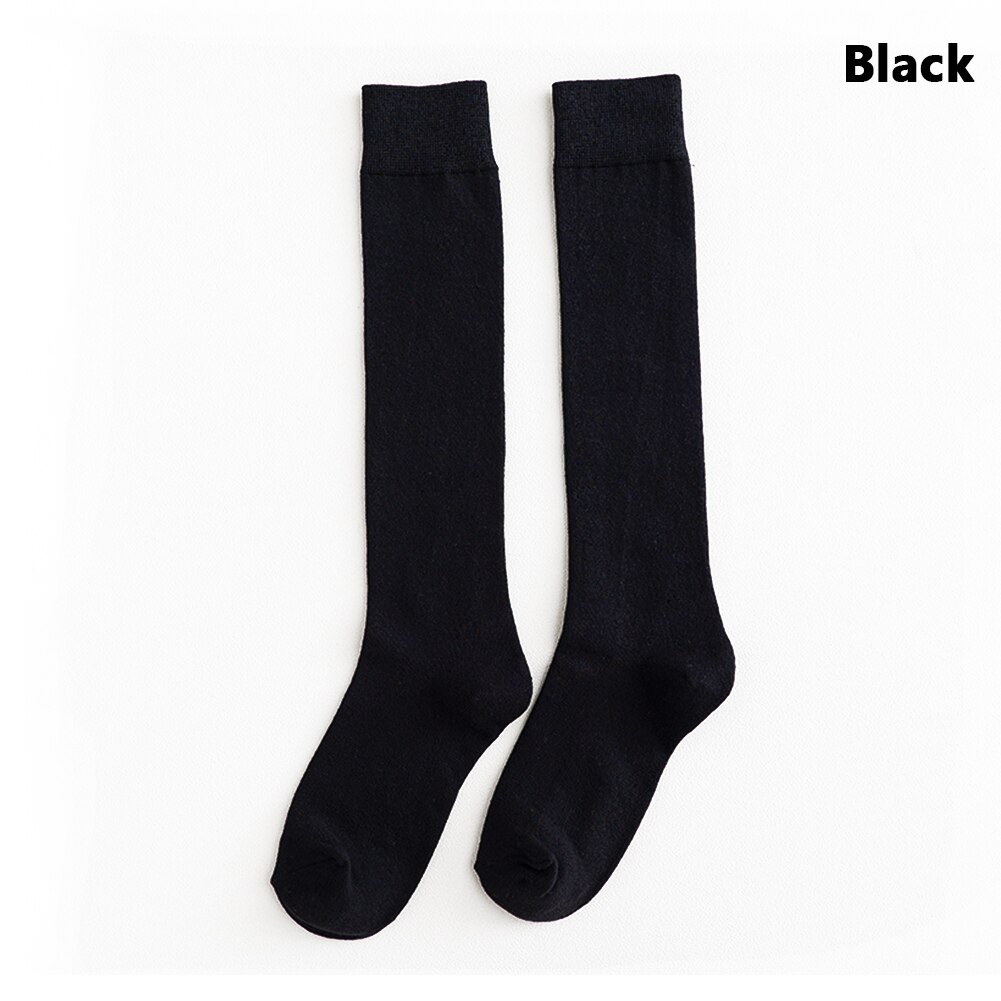 Cotton Ladies Knee High soild color Socks Women st... – Vicedeal