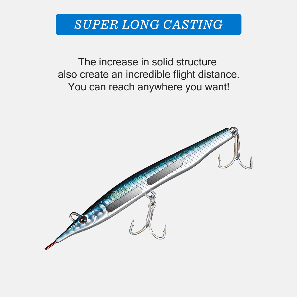 Evercatch needlefish 13/31g sinking pencil hard ba... – Grandado