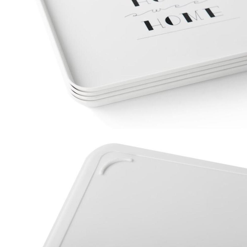 Plato Rectangular de plástico sencillo para pan de... – Grandado