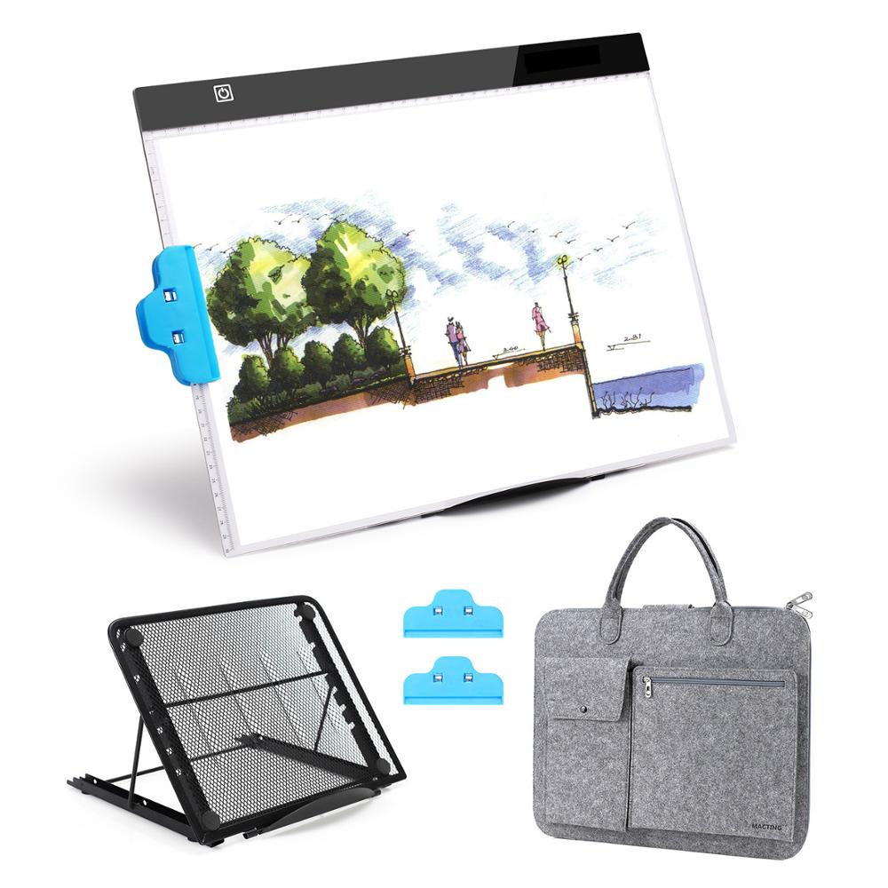 A3 Led Light Pad Tracing Light Box Met Draagtas Stand Light Up A3 Led Light Pad Tracing Light Box Met Draagtas Stand Light Up