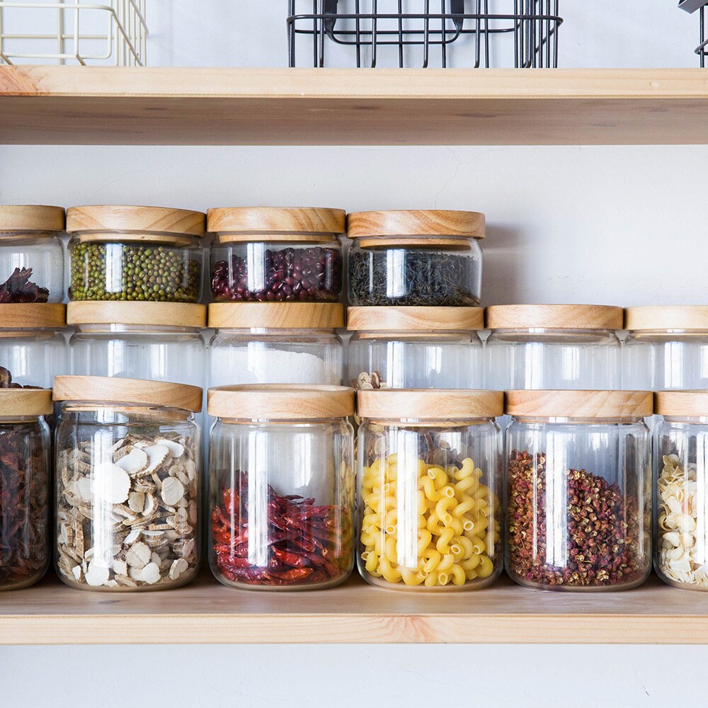 Japan Zakka Style Glass Spice Jar Kitchen Canister... – Vicedeal