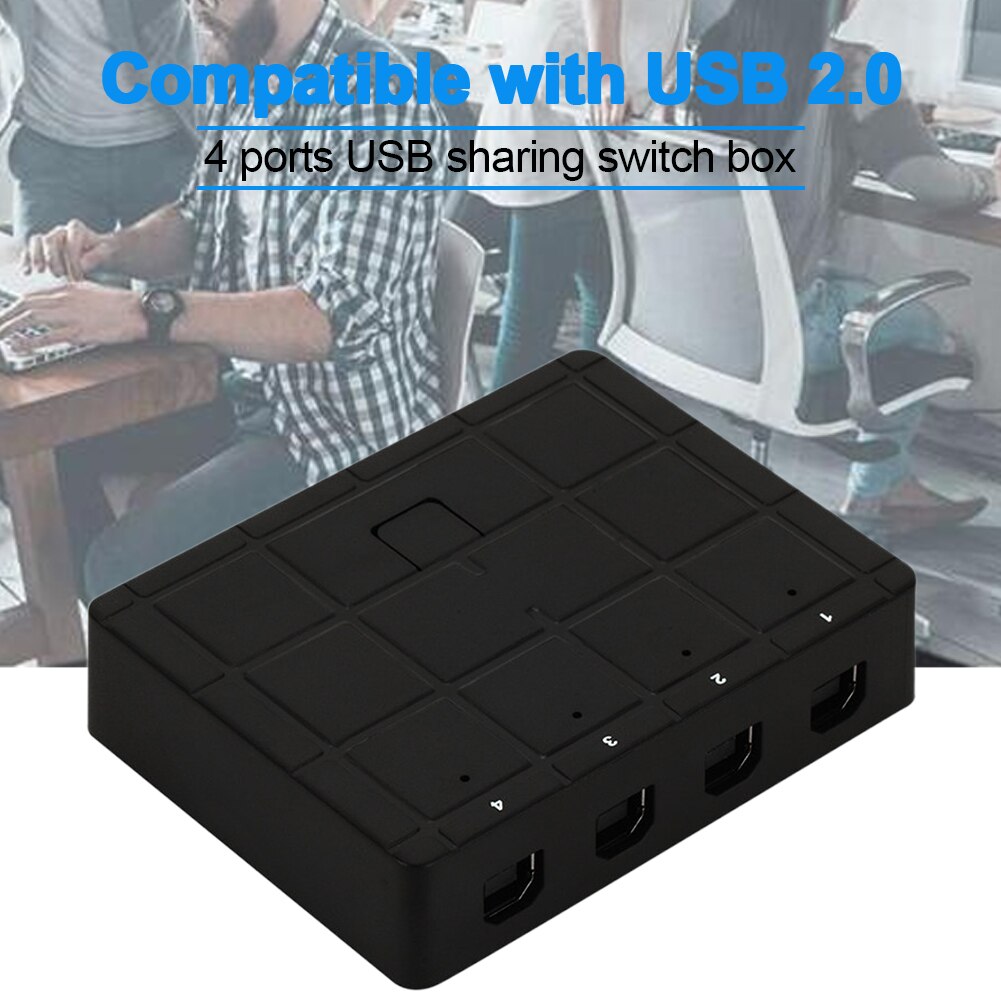 4 Ports USB2.0 Hub KVM Box Scanner Monitor Accesso... – Grandado