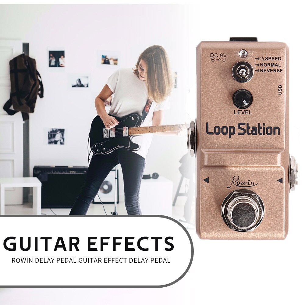 Rowin Portable Zinc Alloy Guitar Recording Effect ... – Vicedeal