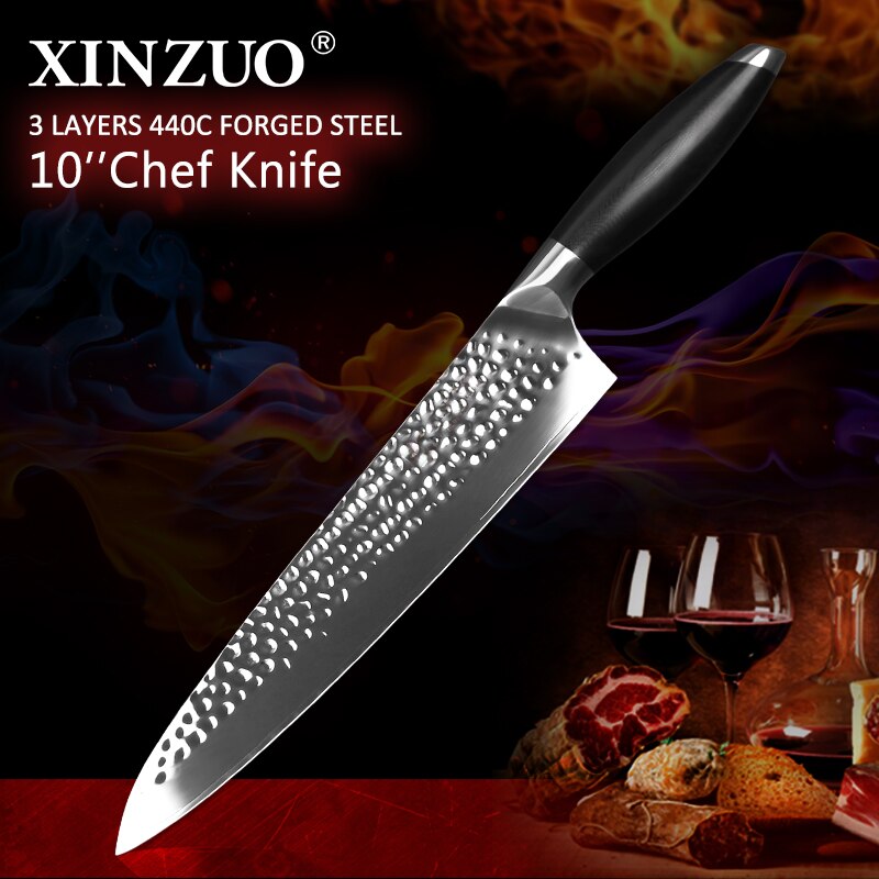 XINZUO 10''Inches Chef Knife Japanese 440C... – Vicedeal