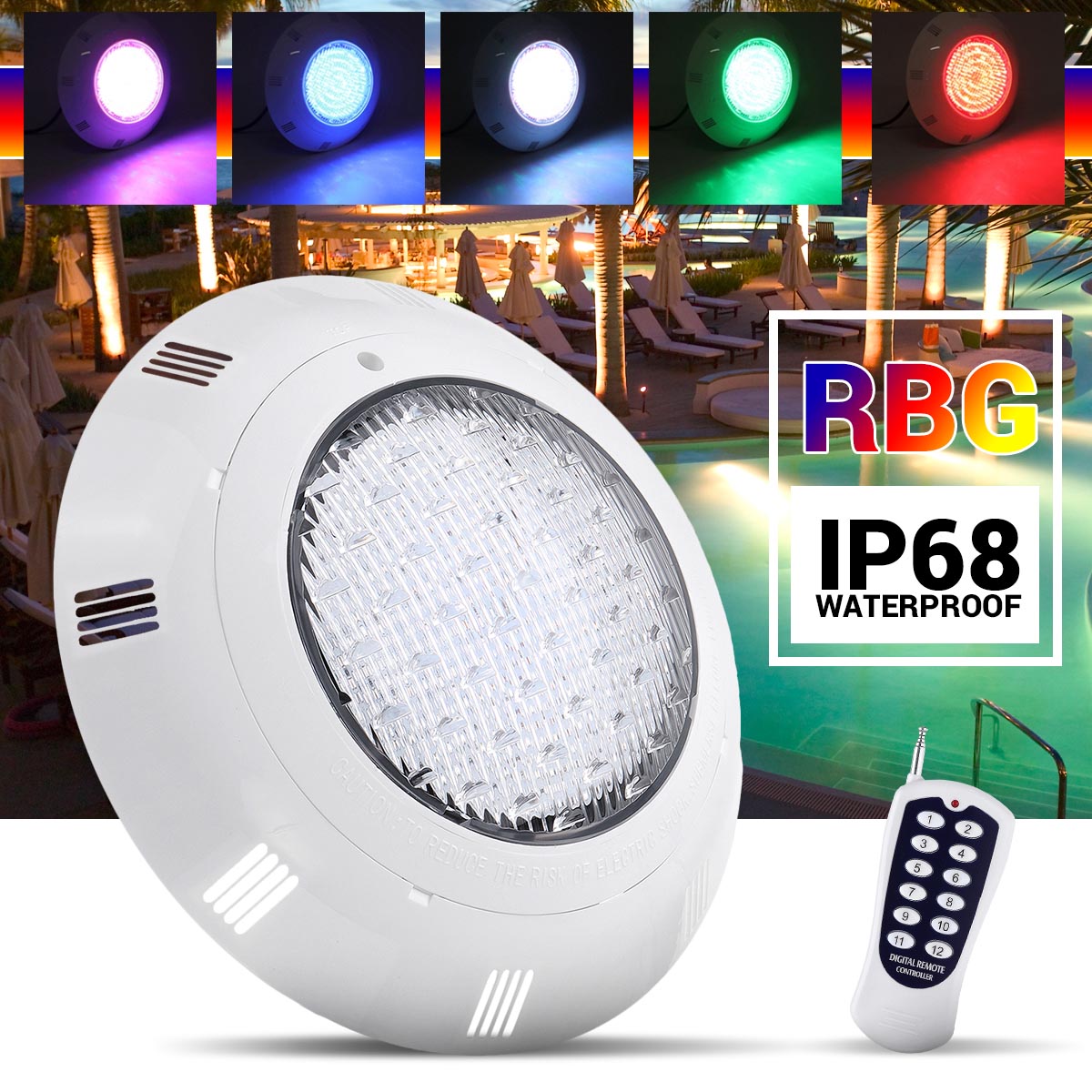 35w rgb led uima -allas valo 360 led ip68 vedenpi... – Grandado