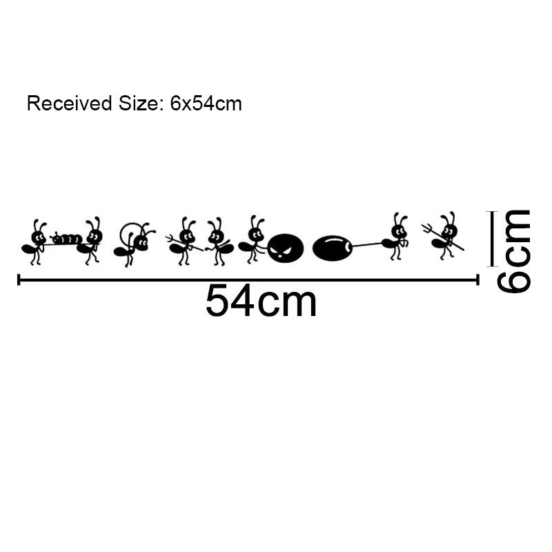 2pcs/lot Black Cartoon Ants Wall Sticker for Kids ... – Vicedeal