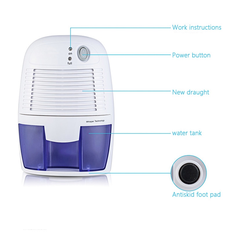 500ml Mini Dehumidifier Moisture Absorber Electric... – Grandado