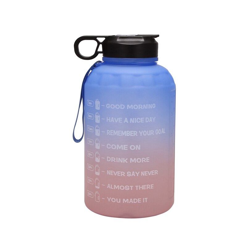 Botella de agua motivacional grande de medio galón... – Grandado