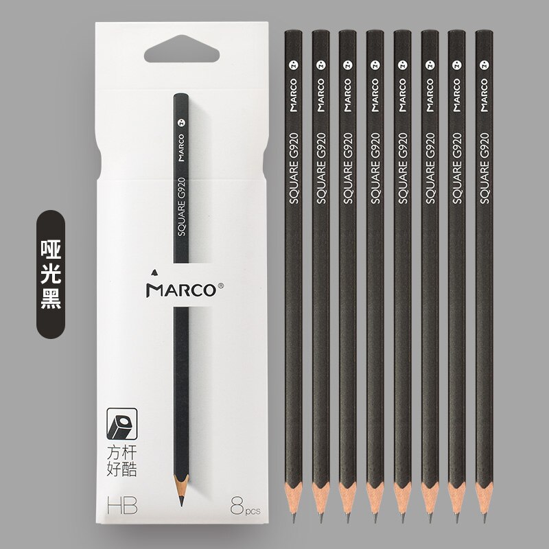 Marco 8 Stks/partij Pre-Geslepen Hb Mode Potloden ... – Grandado