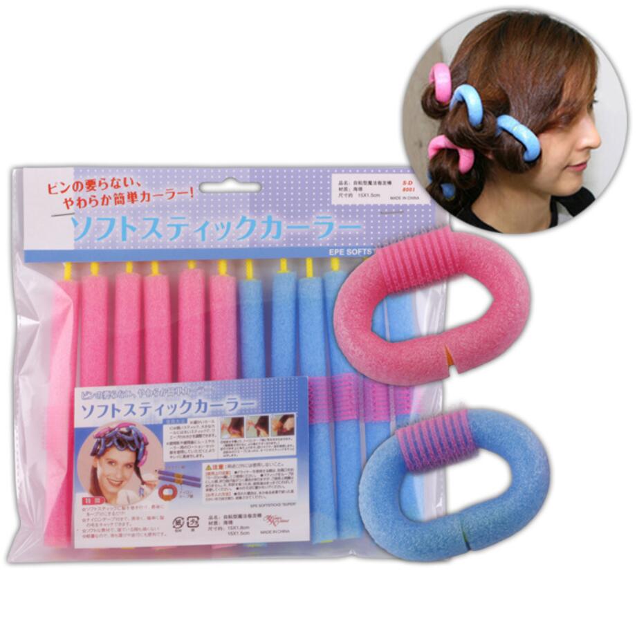 12 pcs/Lot Magic No Heat Hair Curlers Soft Foam Ea... – Grandado