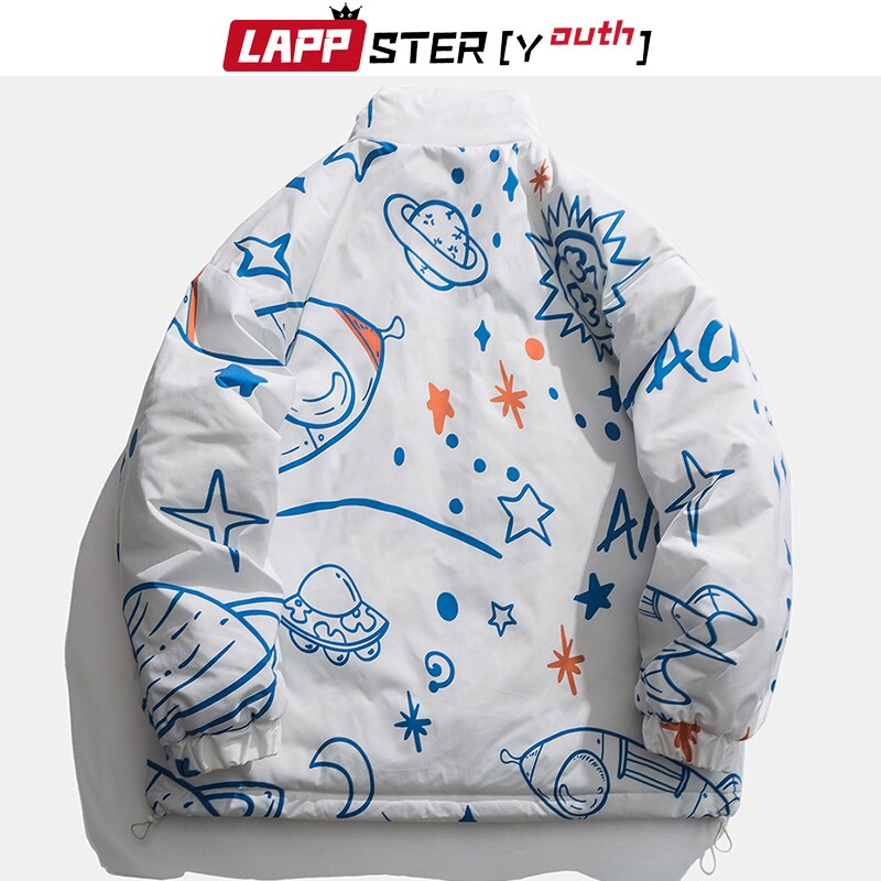 Lappster Jeugd Mannen Kawaii Vintage Winter Jas 20 Grandado