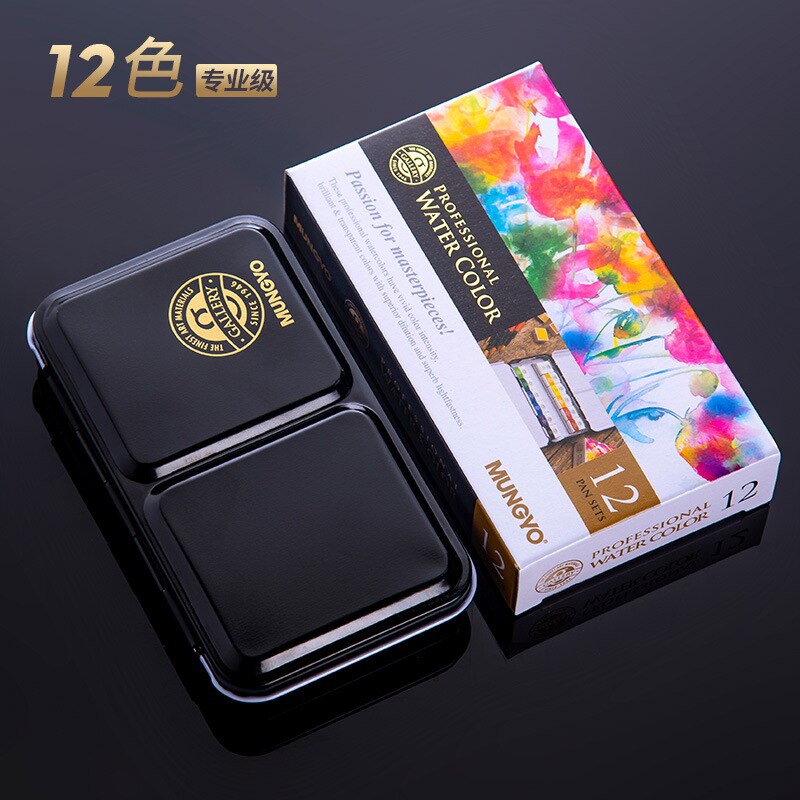 12/24/48 Colors Watercolor Paint Set Solid Water C... – Grandado