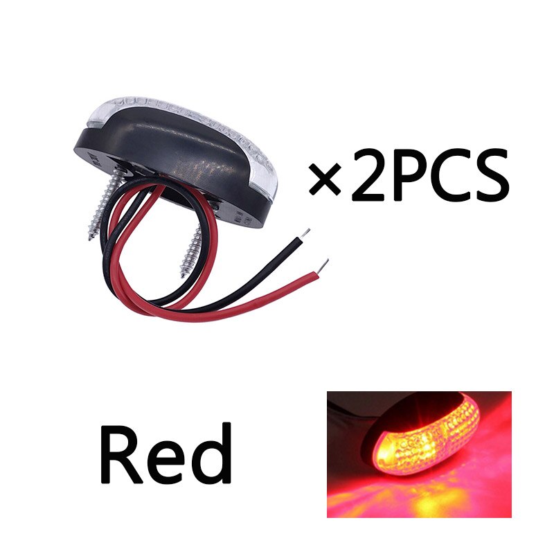 2Pcs 4LED Side Marker Indicator Lichten Signaal Wa... – Grandado