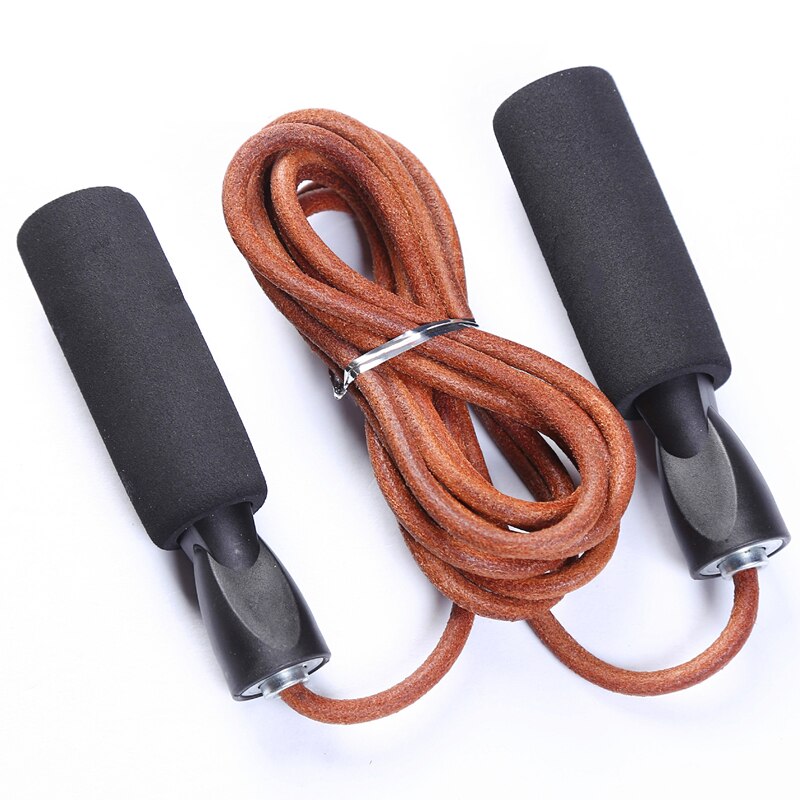 Adjustable Leather Rope Bearing Sponge Handle Skip... – Vicedeal