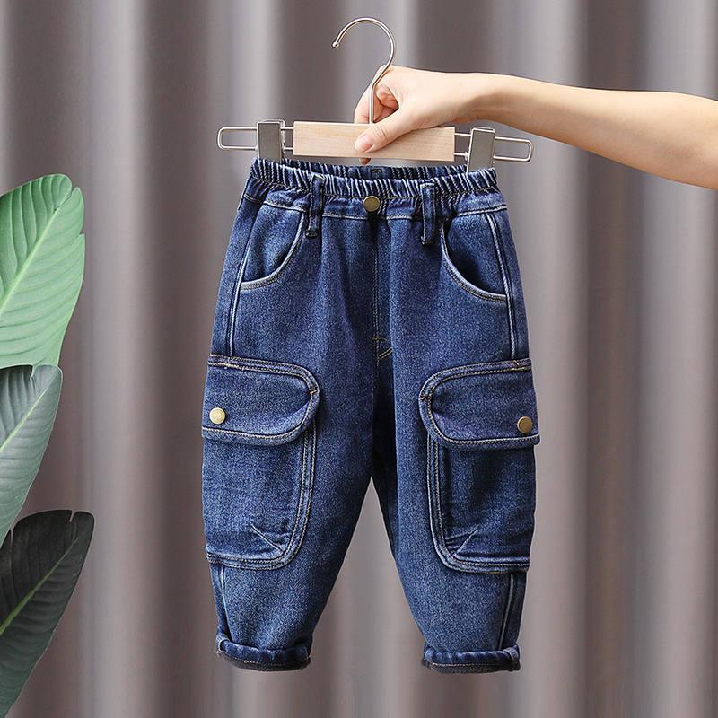winter thick warm fleece 2-7Y Boys Casual Jeans Tr... – Grandado