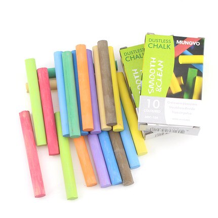 Color 20 pieces of dust - free safety chalk childr... – Grandado