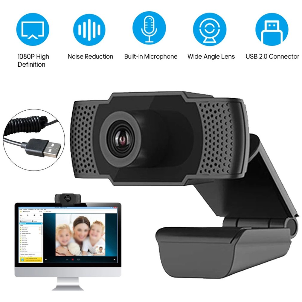High Definition 1080P Webcam Met Microfoon Mini Co... – Grandado