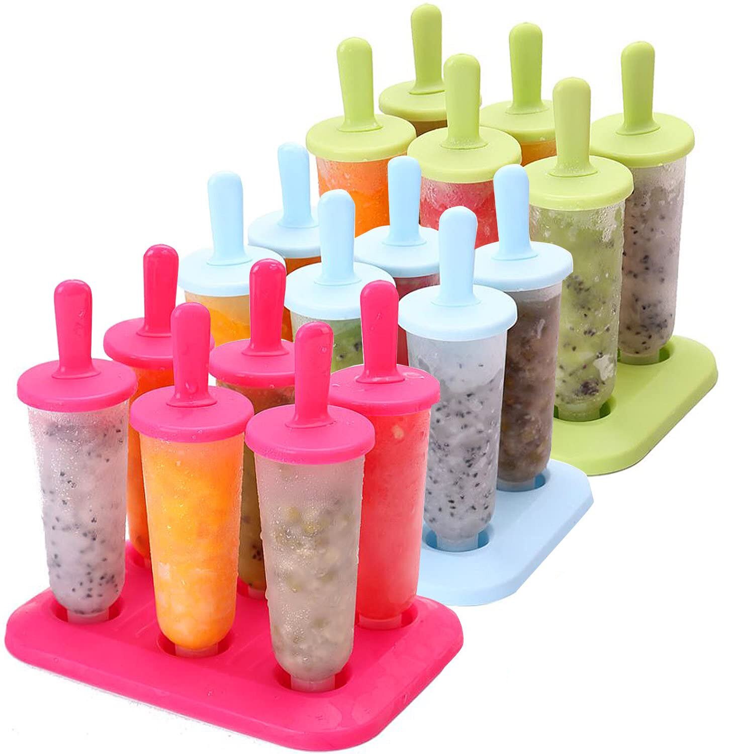 Herbruikbare Ice Pop Molds Popsicle Maker Lekbak F... – Vicedeal