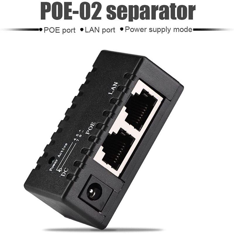 KIMPOK POE Injector 2 port RJ45 PoE Splitter Power... – Vicedeal