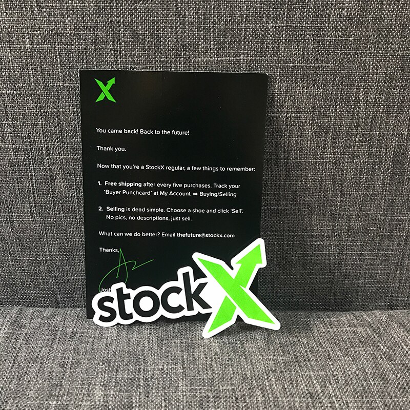 10sets LOT Stock X OG QR Code Sticker StockX Card Grandado