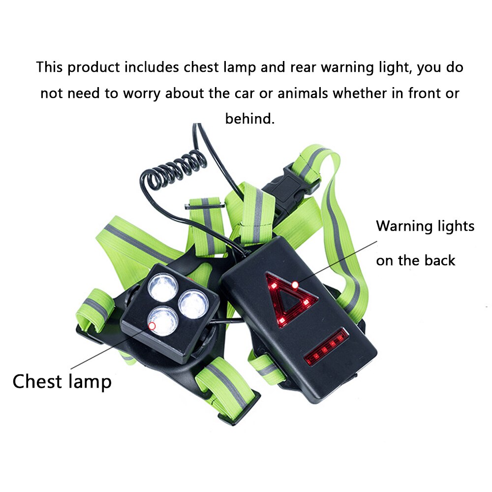 Portable USB Recharging Running Light Chest Light ... – Grandado