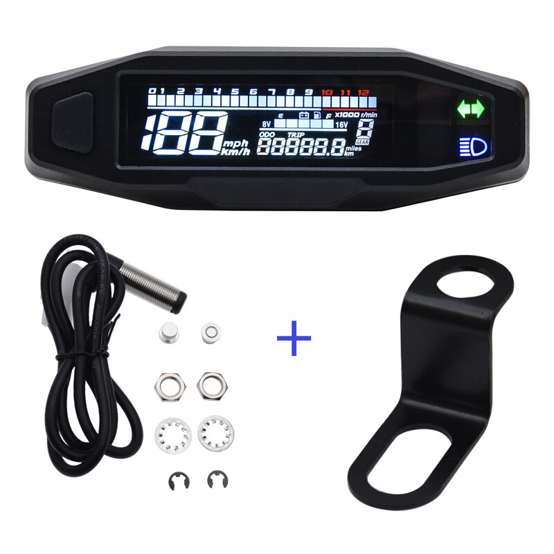 Universal Motorcycle LCD Speedometer Digital Odeme... – Vicedeal