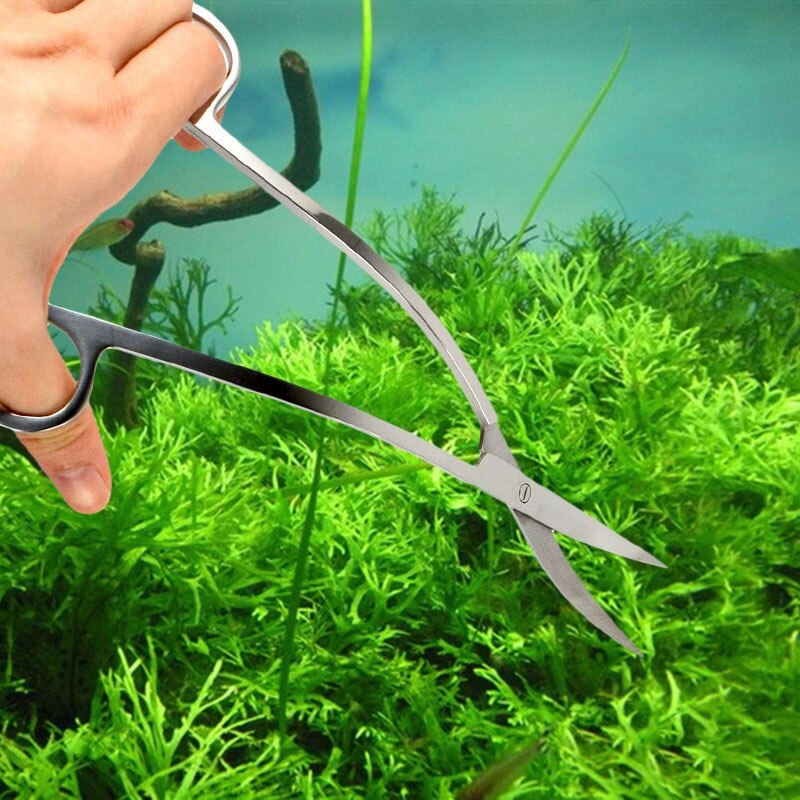Stainless Steel Polish Aquarium Plant Wave Scissor... – Grandado