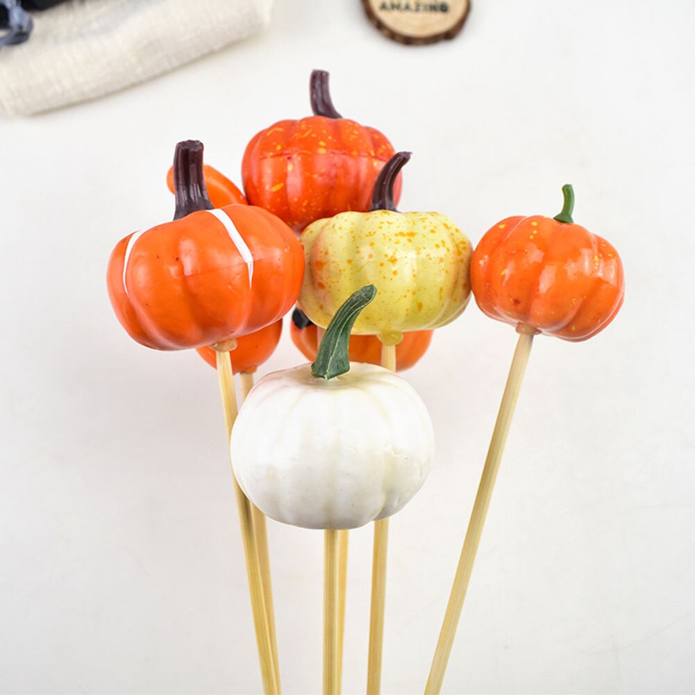 12pcs DIY Artificial Pumpkins Rods Photo Props Hal... – Grandado