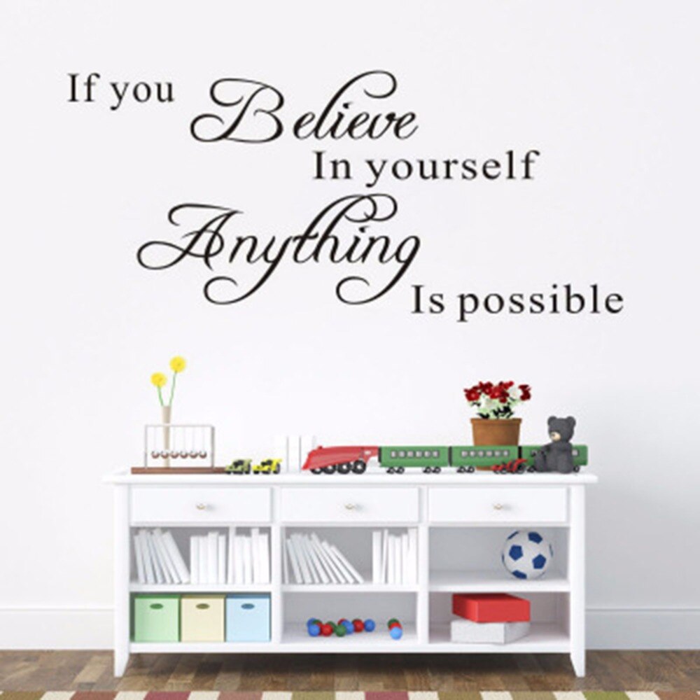 60x20cm If you believe in yourself anything is pos... – Grandado