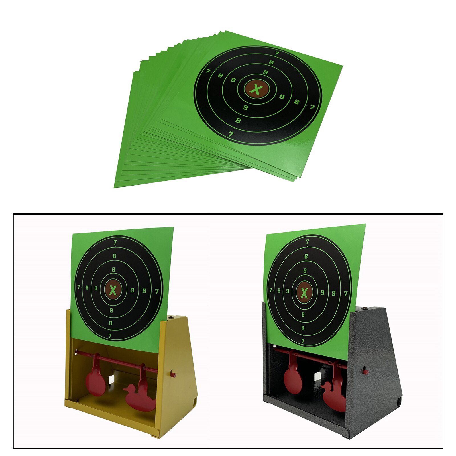 20x 14x14cm Shooting Paper Target 5.5'' Ca... – Grandado