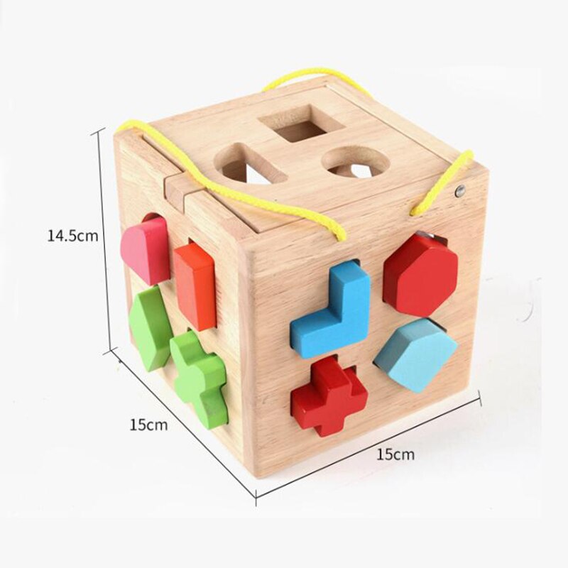 Wooden Geometry Building Puzzle Infant Early Learn... – Grandado
