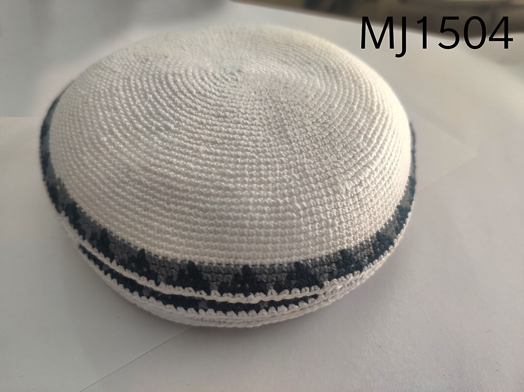 Handmade Kippah knitted hat Jewish articles – Vicedeal