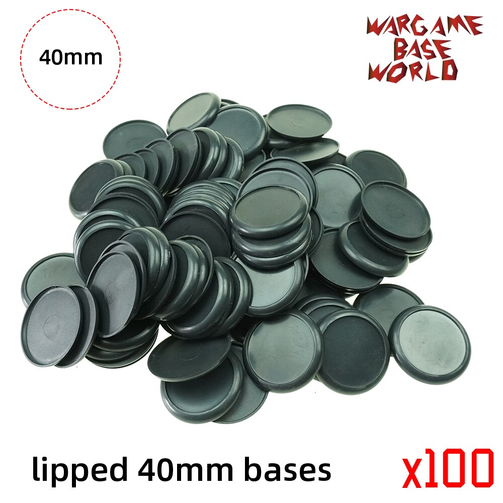 40mm Plastic lipped bases tafel games model bases – Vicedeal