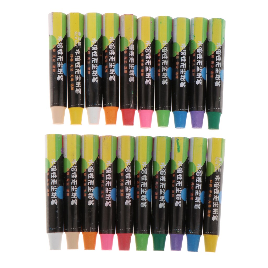 Water Soluble Dustless Chalk Sticks Set Drawing Ch... – Vicedeal