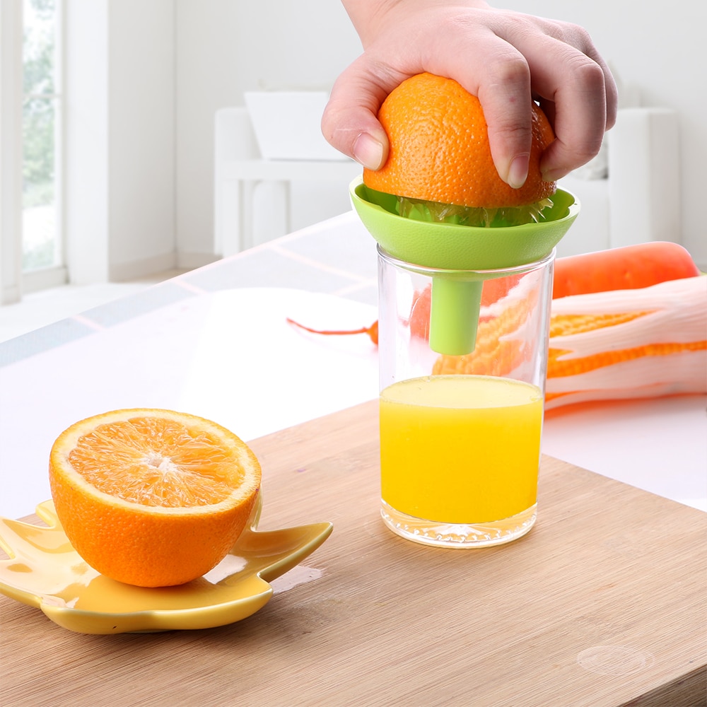 Mini Fruit Juice Cup Squeezer with Funnel 2 in 1 Orange Lemon Juice ...