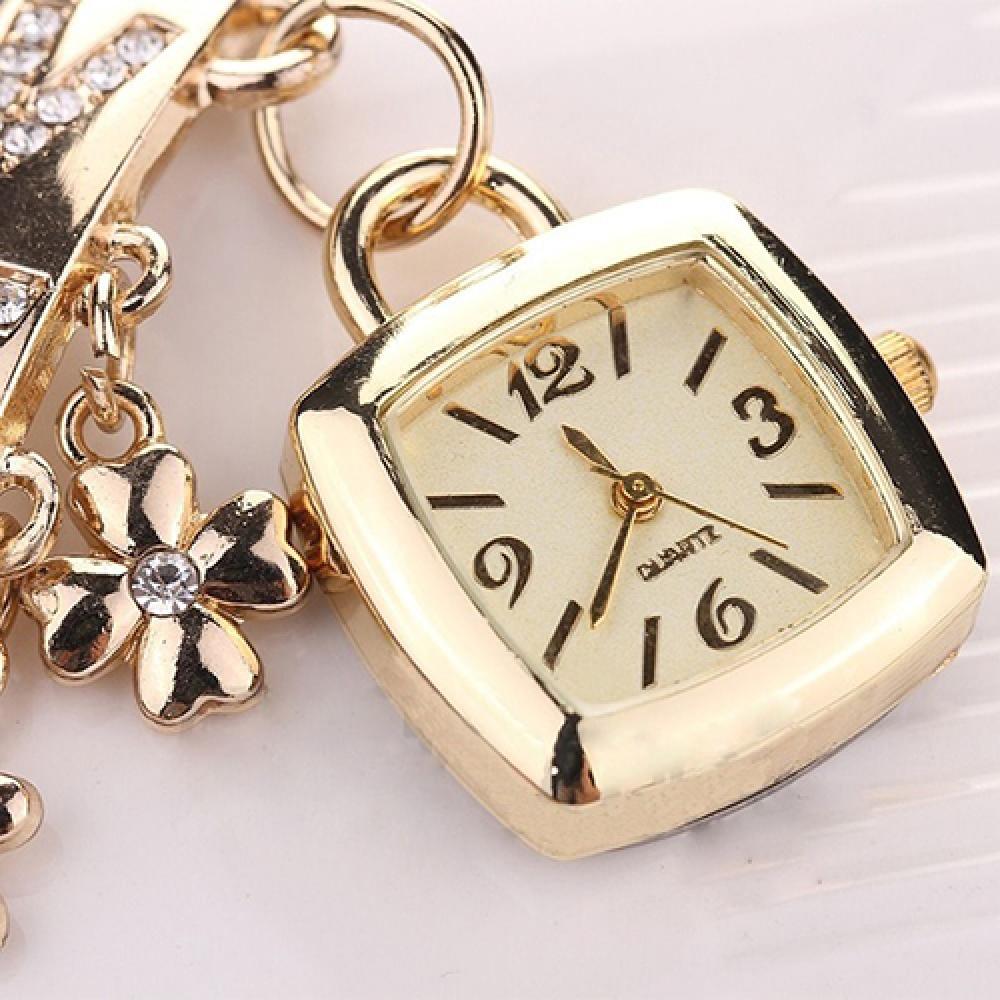 Women Bracelet Watch Women Love Letters Rhinestone... – Grandado