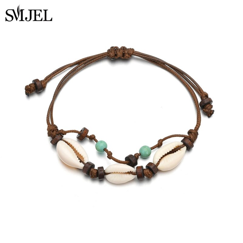SMJEL Bohemian Shell Anklets for Women Handmade Wo... – Grandado