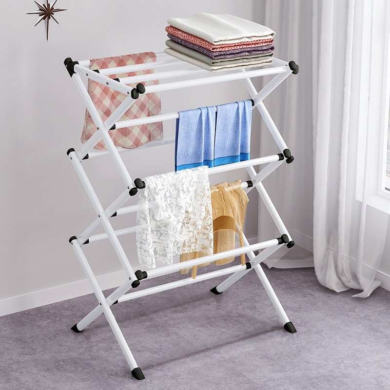 Floor Standing Clothes Rack Foldable Drying Rack H... – Vicedeal