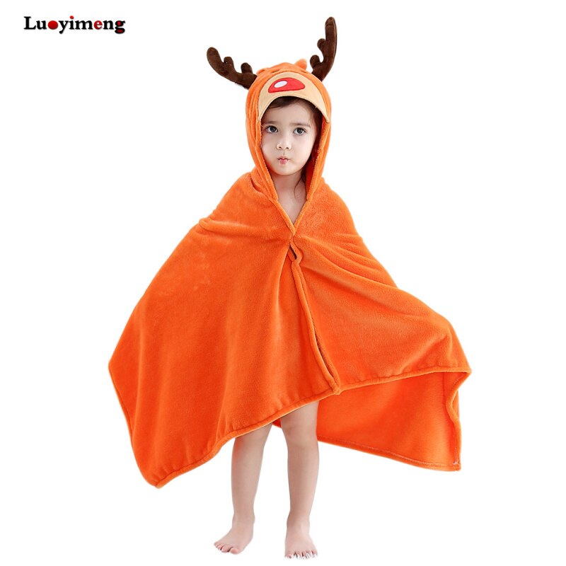 Cartoon Children's Robe Fleece Baby Bathrobe Beach... – Vicedeal